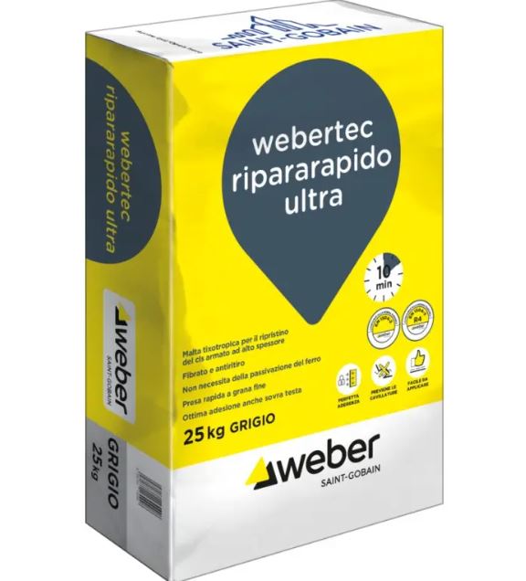 WEBERTEC RIPARARAPIDO ULTRA 25 KG — Sp Centro Edile Srl